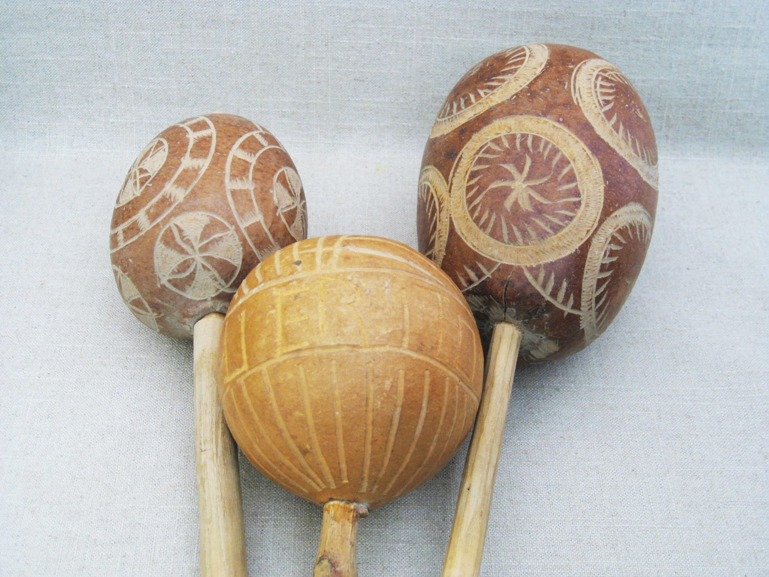 Vintage Maracas, Puerto Rico, Latin Musical Instrument