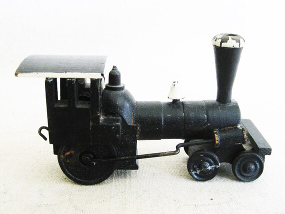 Vintage Folk Art Wooden Toy Train Primitive Toys - Etsy