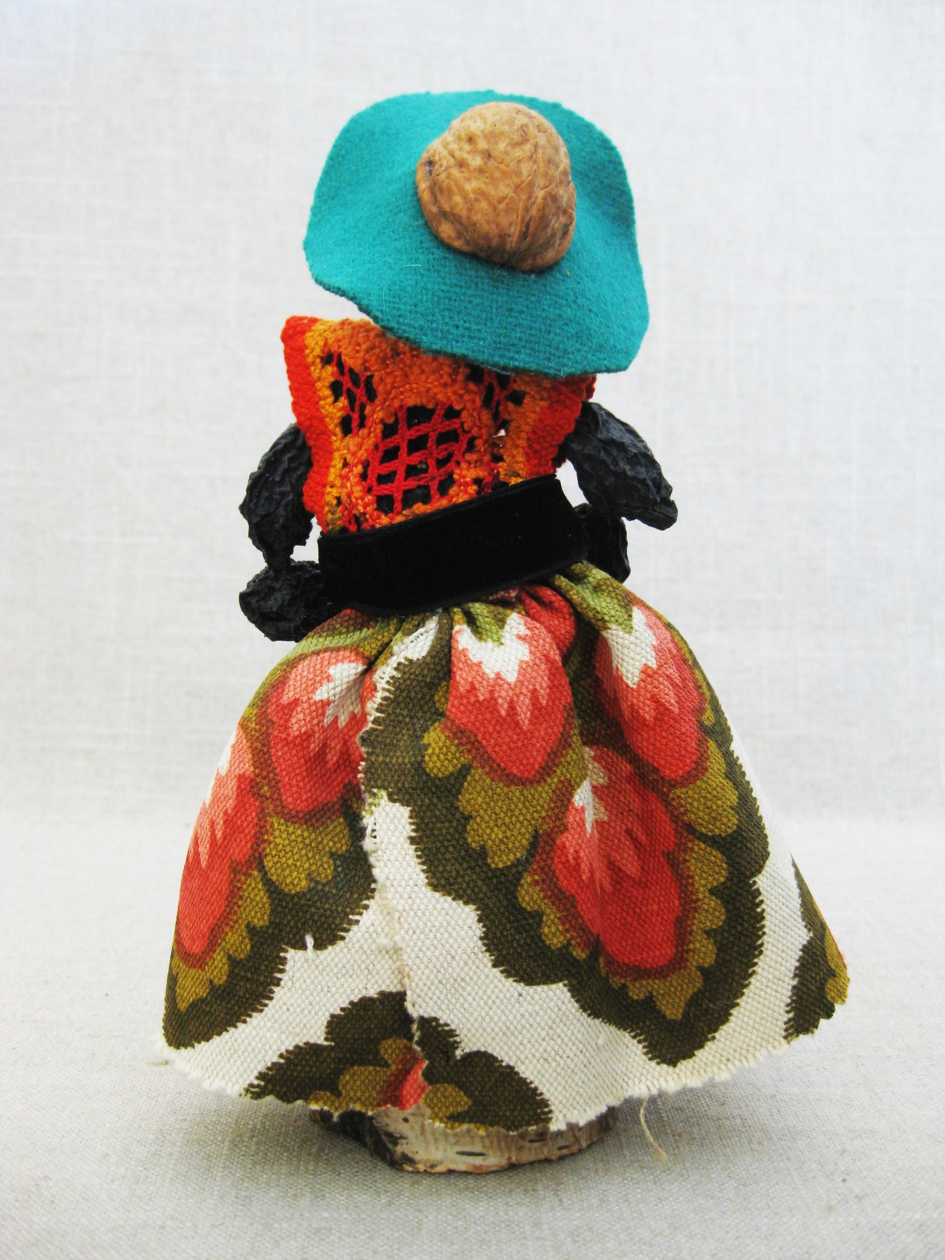 Vintage Doll Folk Art Nut Female Doll Handmade Rustic | Etsy