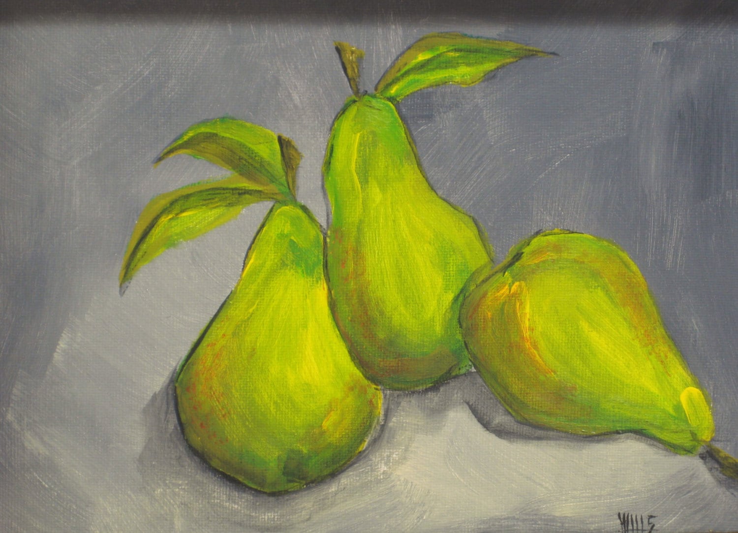 Pear Still Life Painting, Fruit, Original Fine Art, Wil Shepherd Studio ...