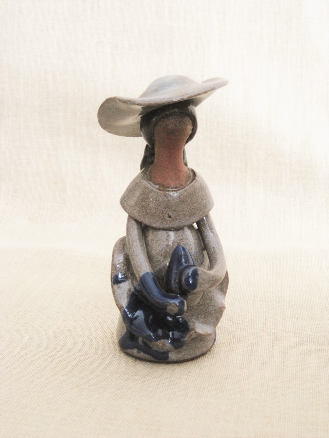 Vintage Fine Art Ceramic Female Portrait Sculpture Studio Pottery ...