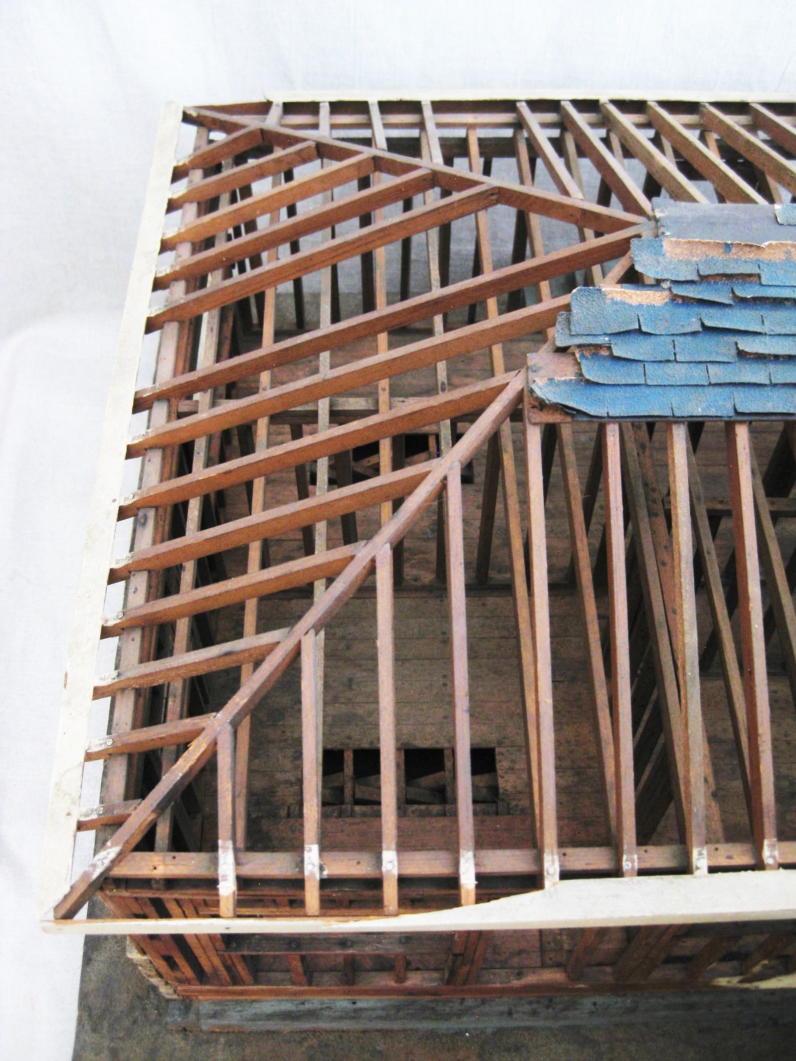 RESERVED Vintage Scale Model House Folk Art House Scale - Etsy