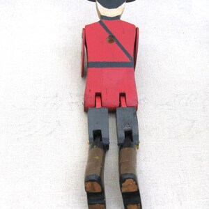 Folk Art Limberjack Jig Man Dancing Canadian Mountie Male Doll Figure ...