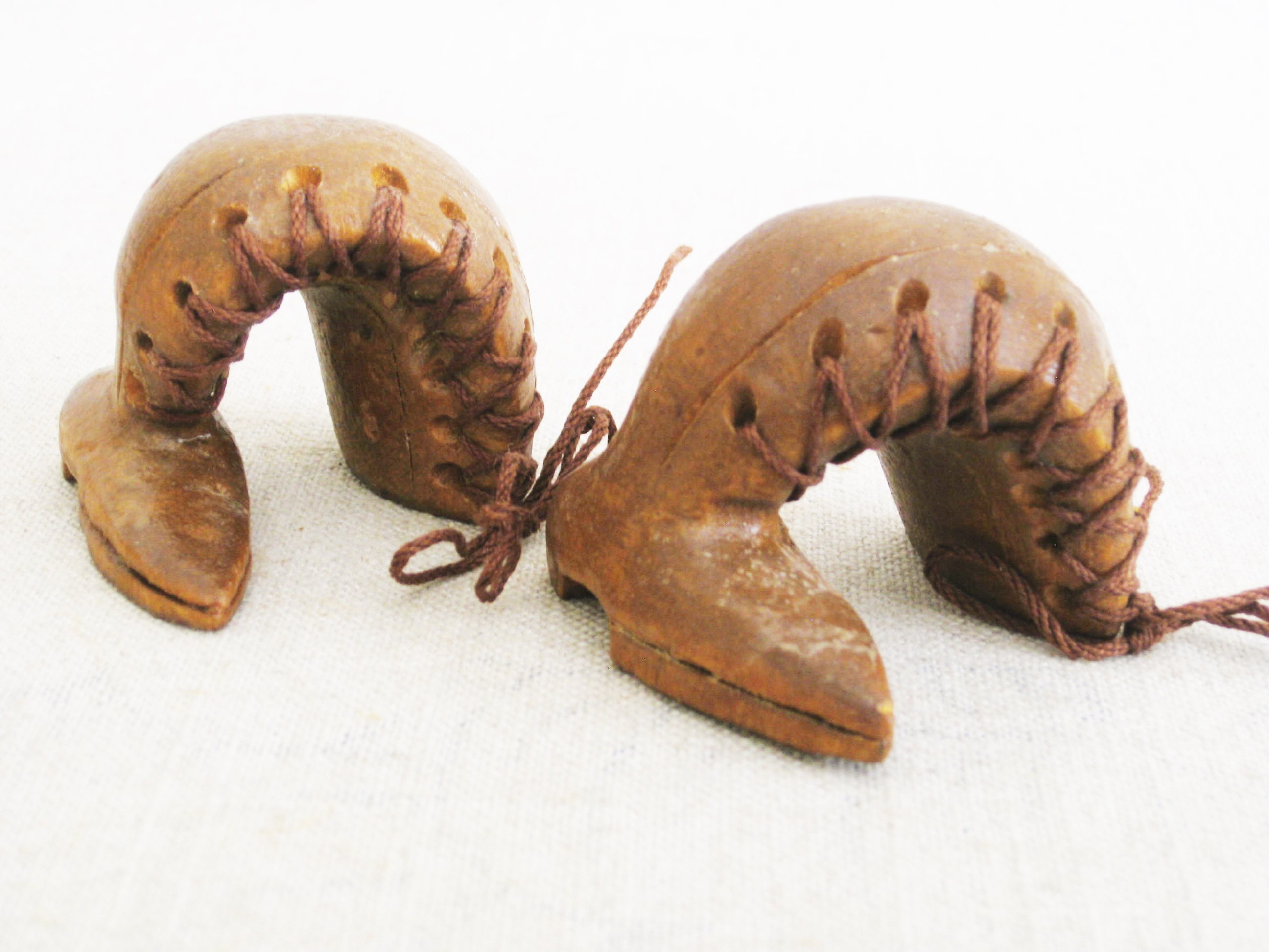 Vintage Miniature Boots Wooden Shoe Folk Art Carving Boot | Etsy