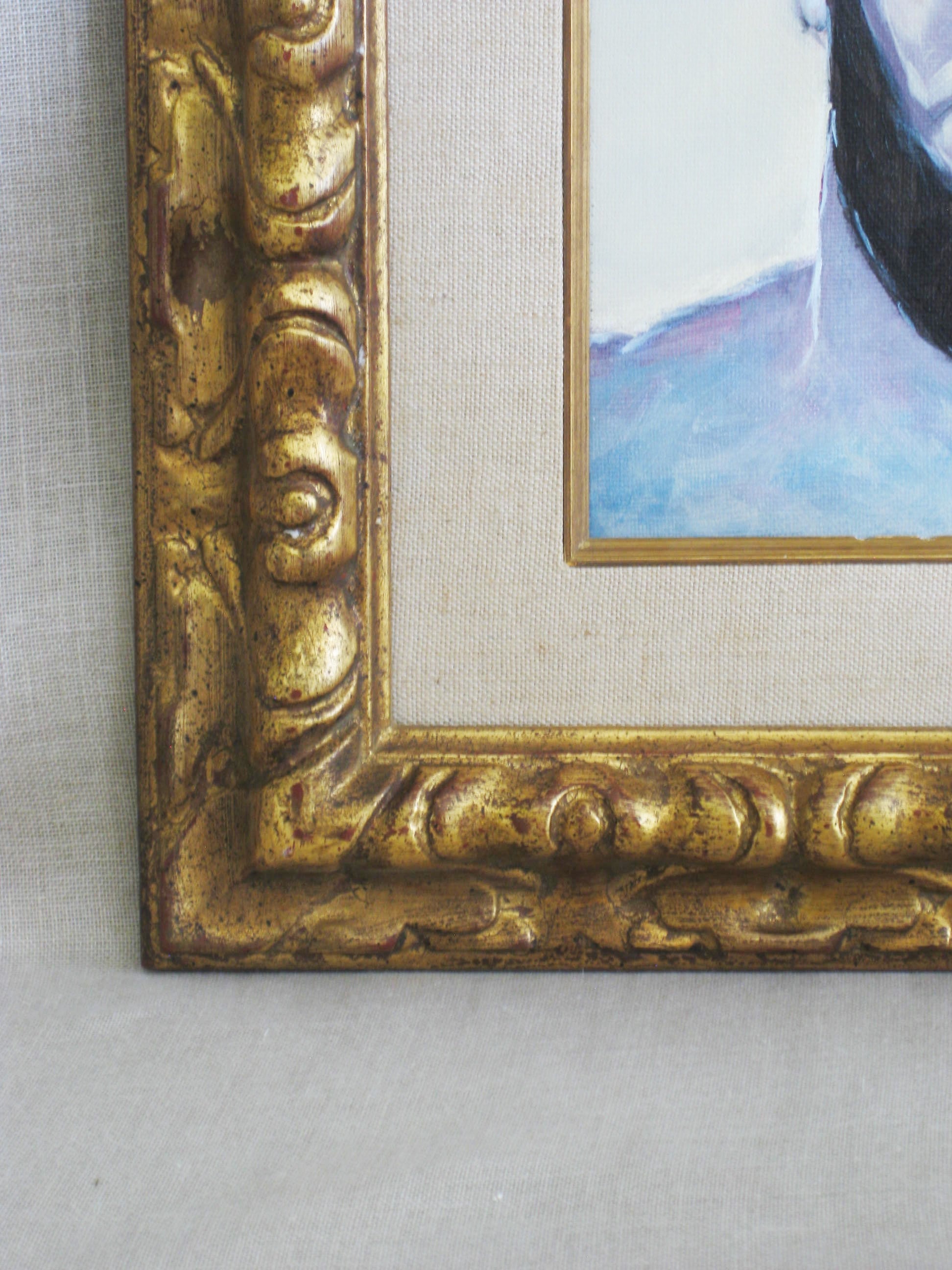 Male Portrait Painting, Framed Original Fine Art Painting, Male ...