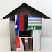 Vintage Folk Art House Sculpture, Contemporary Rustic Cabin Décor ...