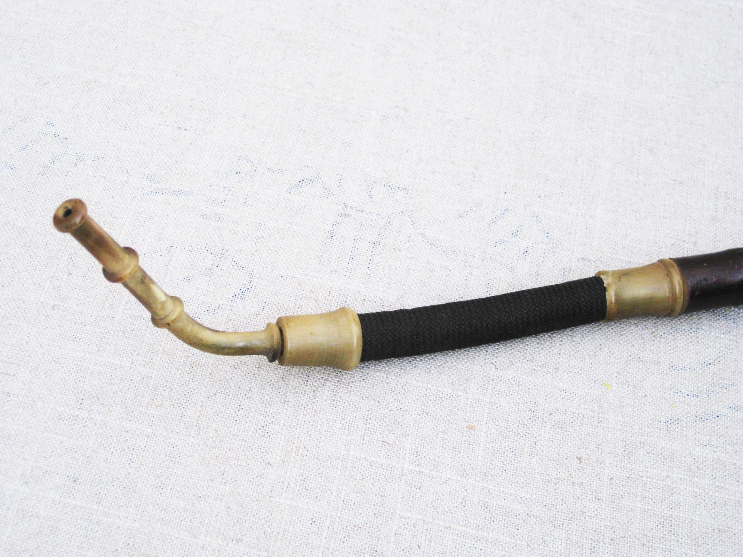 Vintage European Smoking Pipe with Porcelain Bowl and Lid, Female ...