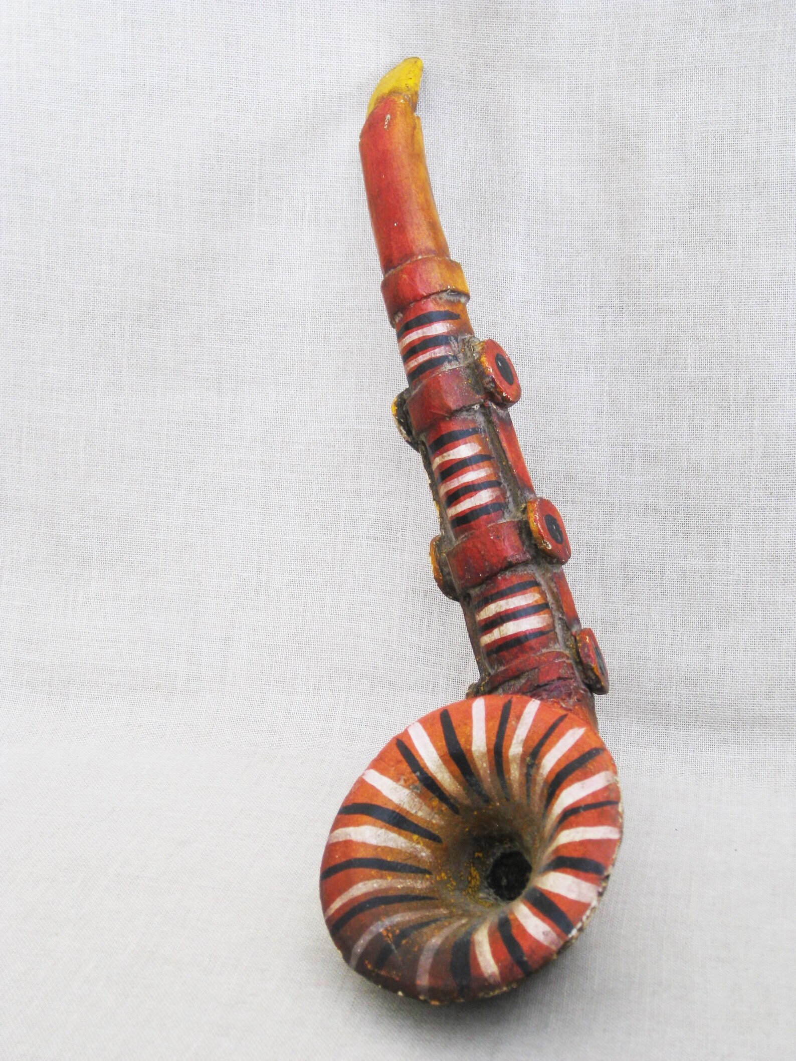Vintage Hand Carved Folk Art Wooden Saxaphone Musical | Etsy