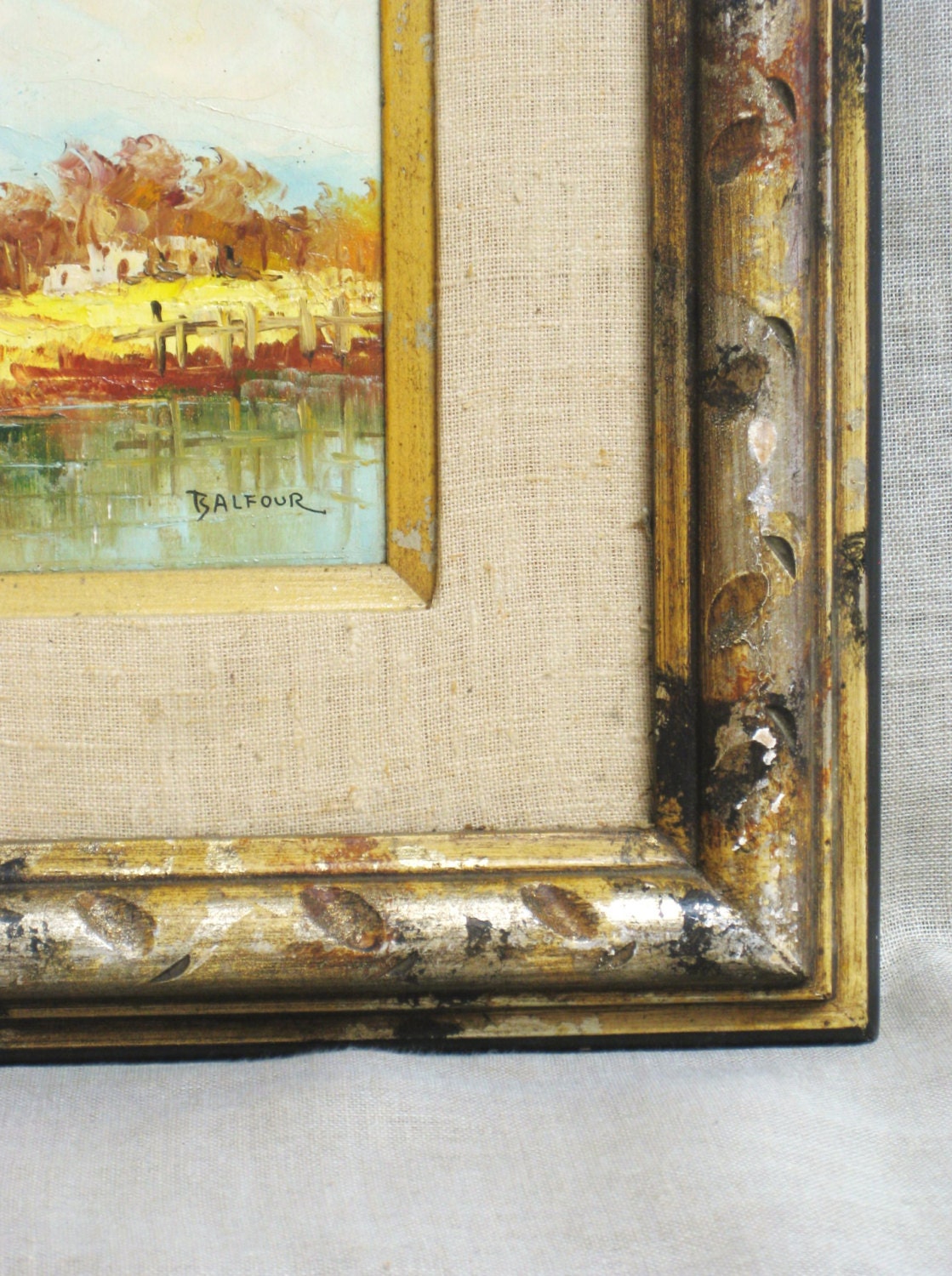 Vintage Landscape Painting, James Lawson Balfour Mid-Century, Framed ...