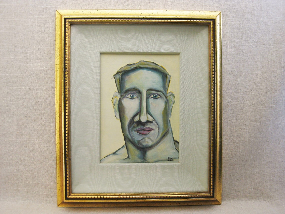 Male Portrait Painting Original Fine Art Framed Paintings of | Etsy