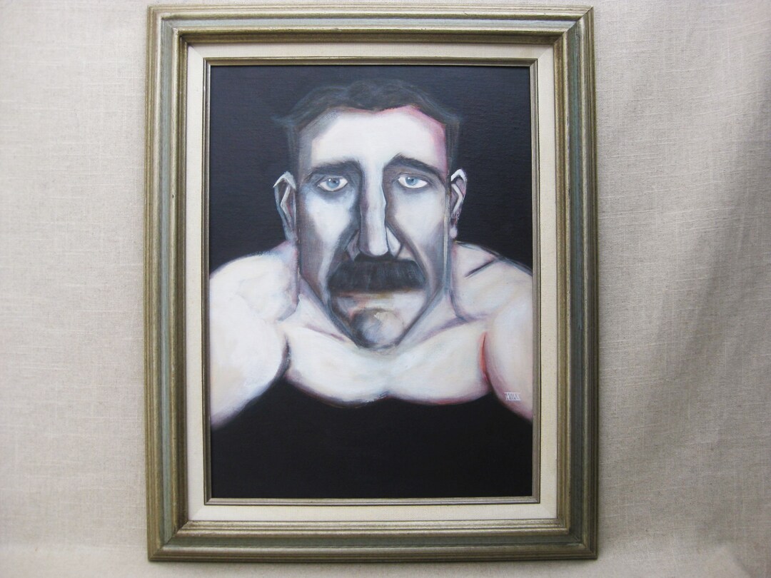 Male Portrait Painting Framed Original Fine Art Framed - Etsy