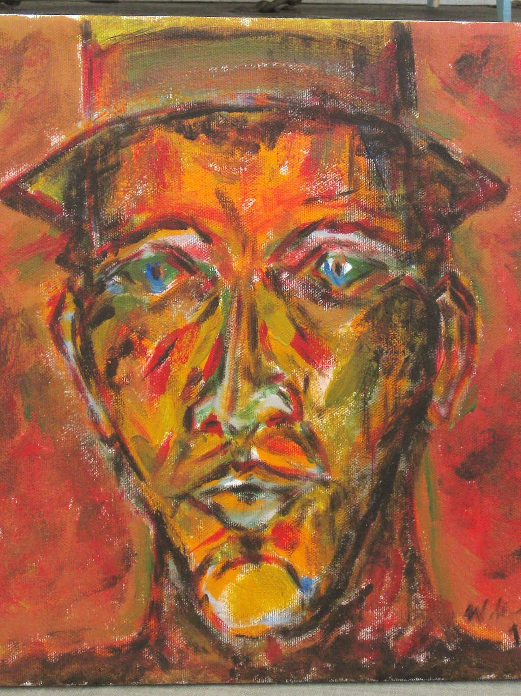 Original Fine Art Male Portrait Painting, Hand Painted, Portraiture ...