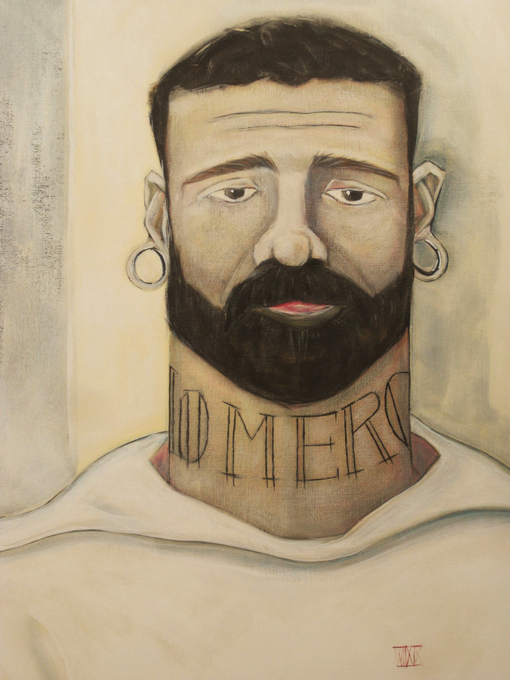 Contemporary Male Portrait Painting, Original Fine Art, Latin Men with ...