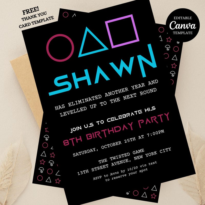 Squidgames Cards - Etsy