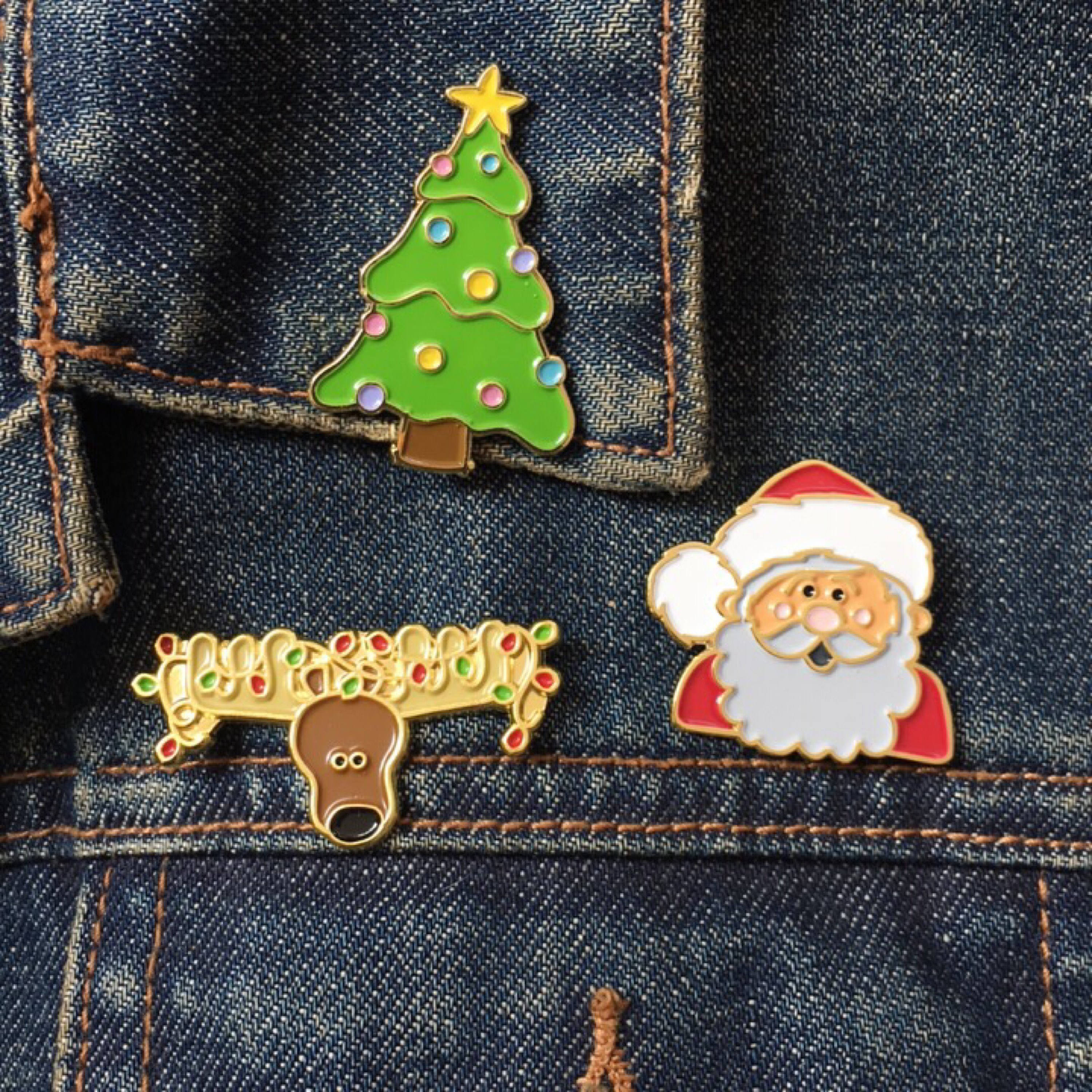 Santa Claus Enamel Pin Santa Pin Holiday Pin Lapel Pin | Etsy
