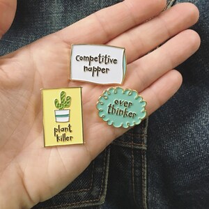 WTF Enamel Pin Grumpy Pin Thinking Out Loud Pin Lapel - Etsy