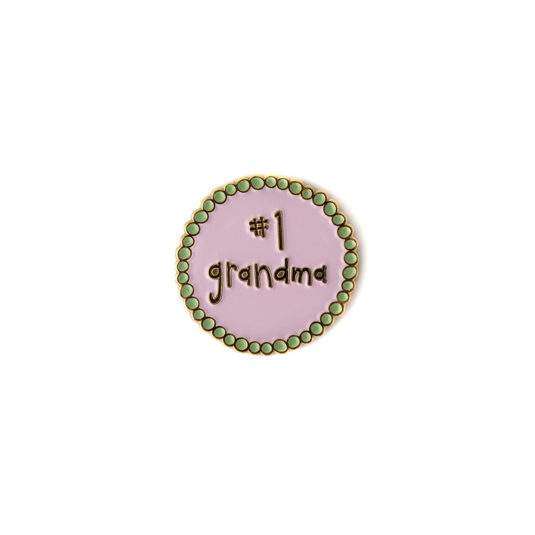 Grandmother Enamel Pin 1 Grandma Pin Mother's Day Pin Best Mom Gift for ...