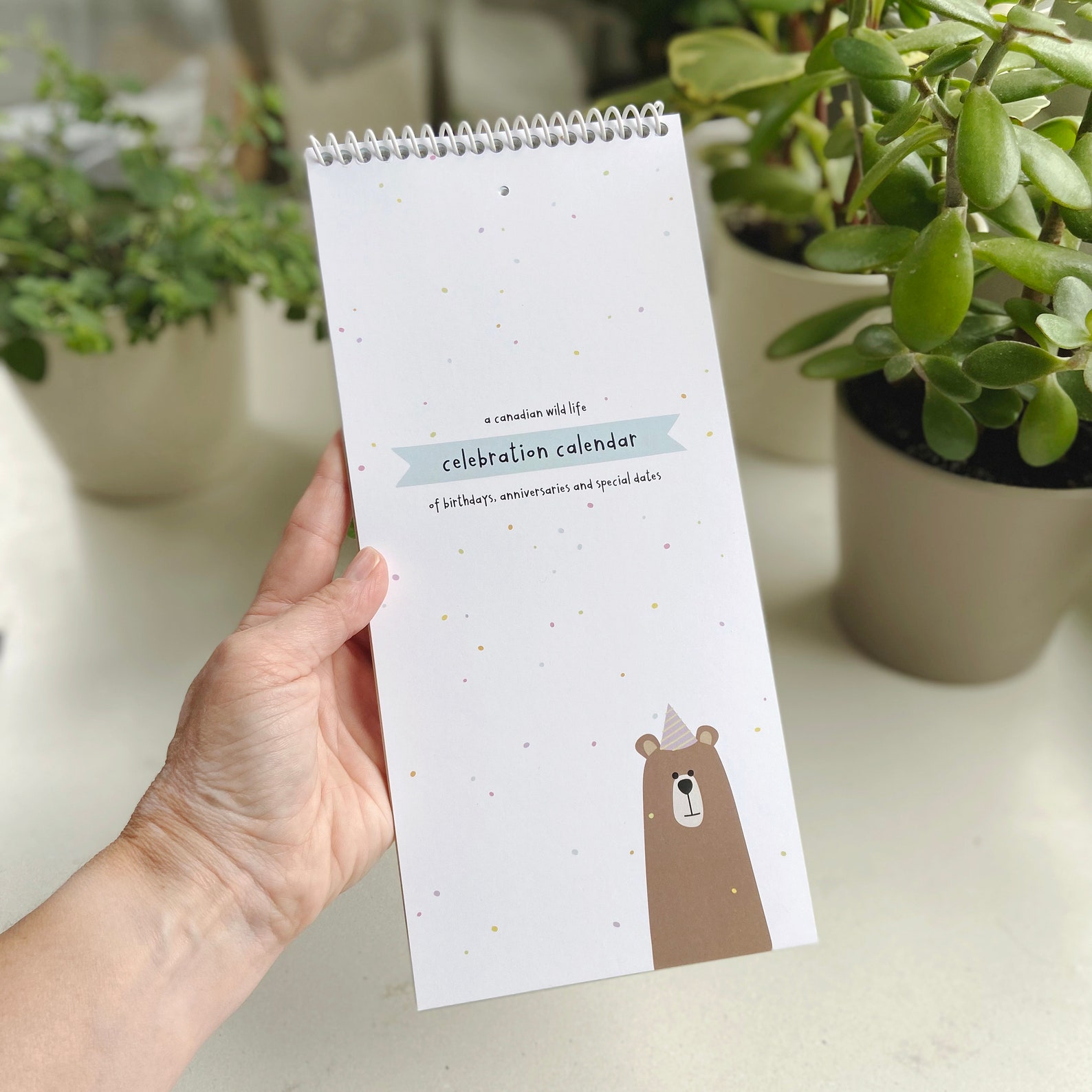 Canadian Wildlife Birthday Calendar Anniversary Calendar | Etsy