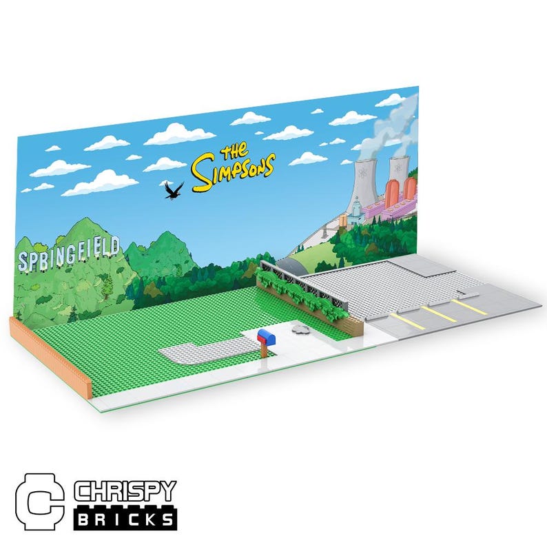 LEGO Simpsons Display Base - Custom PDF Instructions - Simpsons House ...