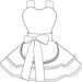 Design Your Own Apron 4 Coloring Pages Digital Instant PDF - Etsy Canada