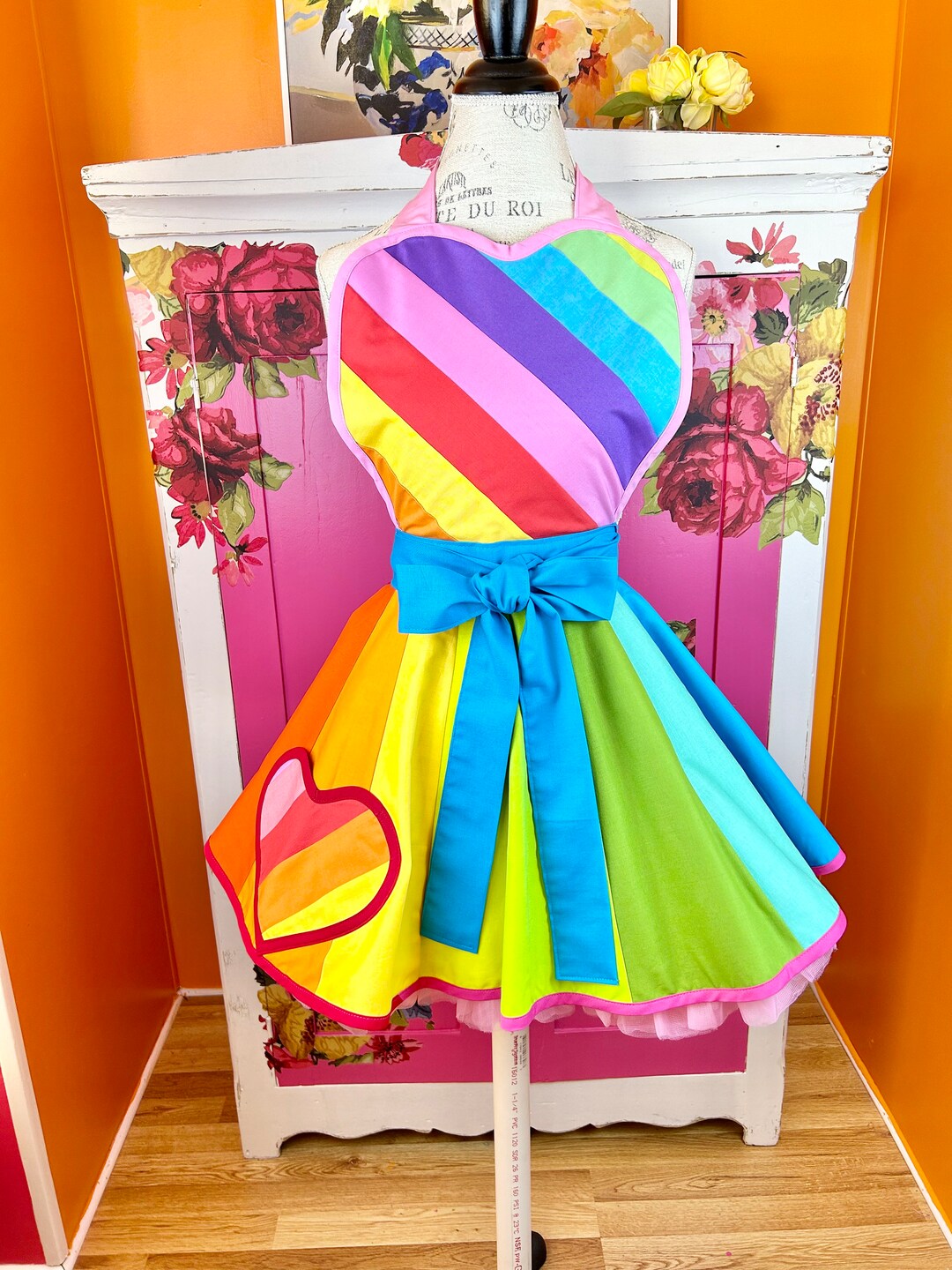 Colorful Rainbow Stripes Clown Circus Costume Apron - Etsy