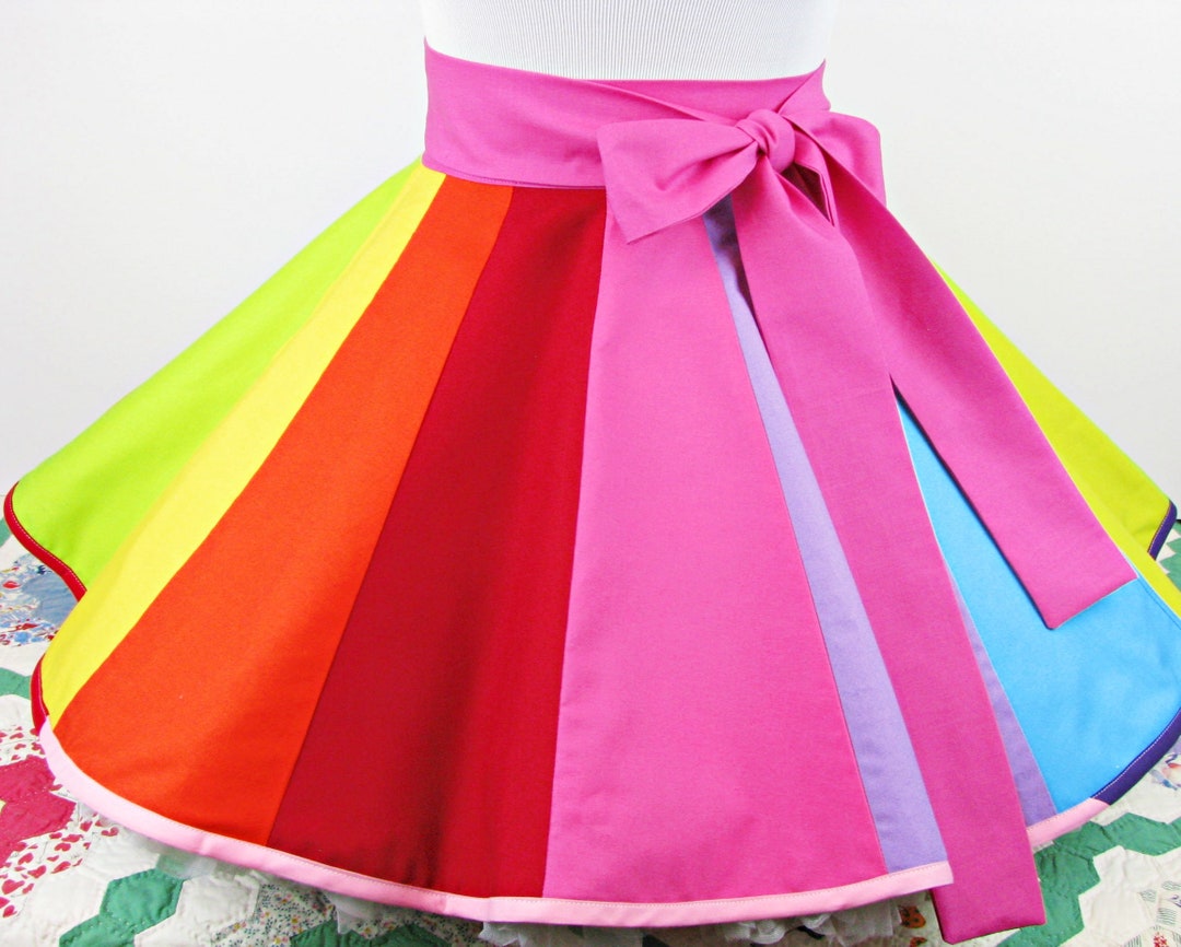 Colorful Rainbow Stripes Clown Circus Costume Apron - Etsy