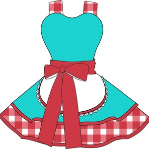 Design Your Own Apron 4 Coloring Pages Digital Instant PDF Download ...