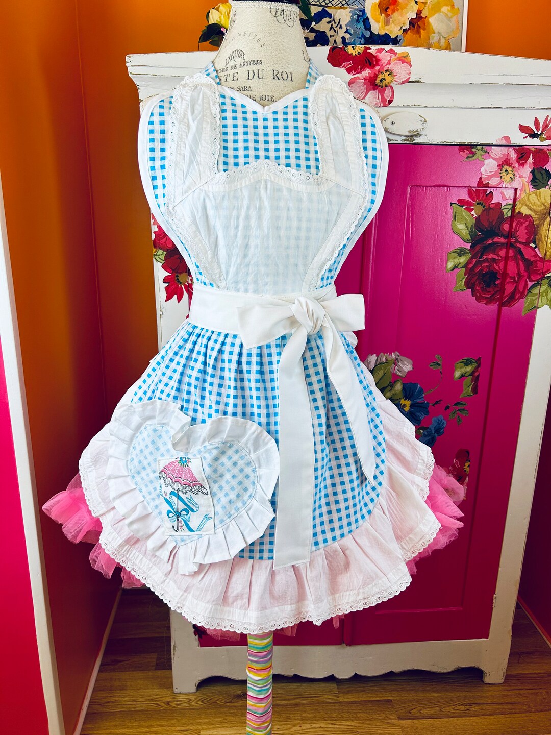 Up-cycled Cottagecore Maid Apron Made With Vintage Feedsack - Etsy