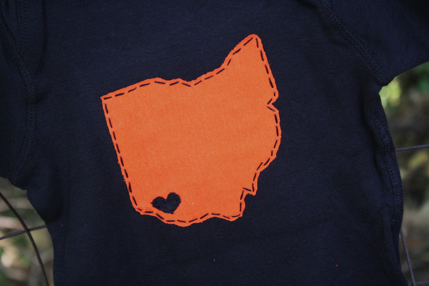 Cincinnati Love, State of Ohio BLACK OR ORANGE Onesie® Bodysuit With ...
