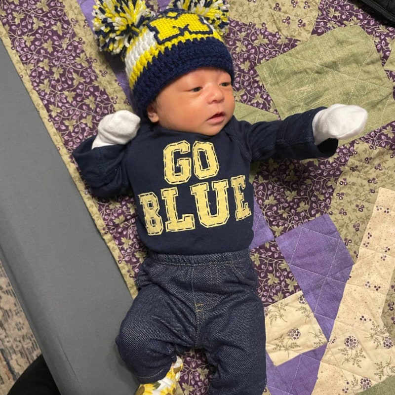 M Go Blue Hat - Etsy