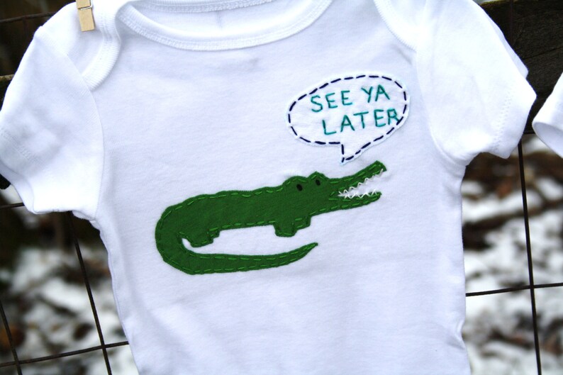 See Ya Later alligator & After Awhile crocodile Bodysuit - Etsy