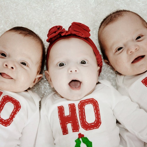 Triplets omg Set of 3 Bodysuits for Triplets - Etsy
