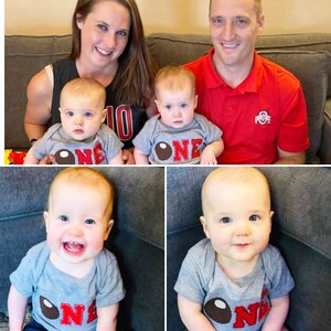 First Birthday Baby Onesie® Buckeye "one", Buckeye Baby Gift, Baby ...