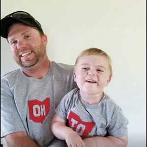 Daddy and Me OH-IO T-shirt Set, Father Son Matching T-shirt Set, Great ...