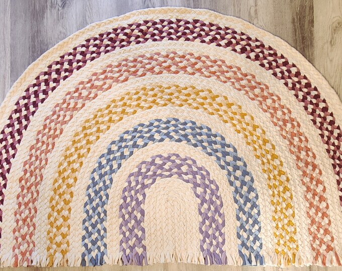 47"x 29" Rainbow Rug Soft Colors - Etsy