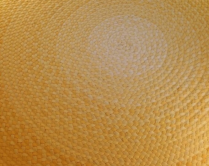 Deep Yellow Braided Rug Made From New Cotton T Shirt Fabric - Etsy