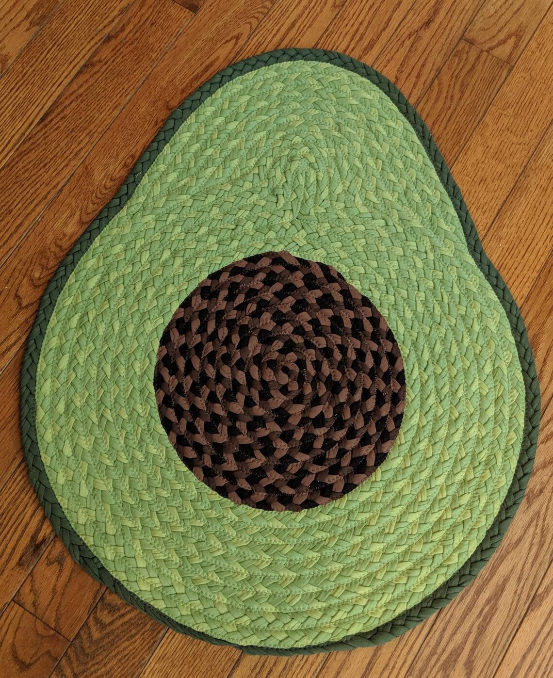 Avocado braided rug | Etsy
