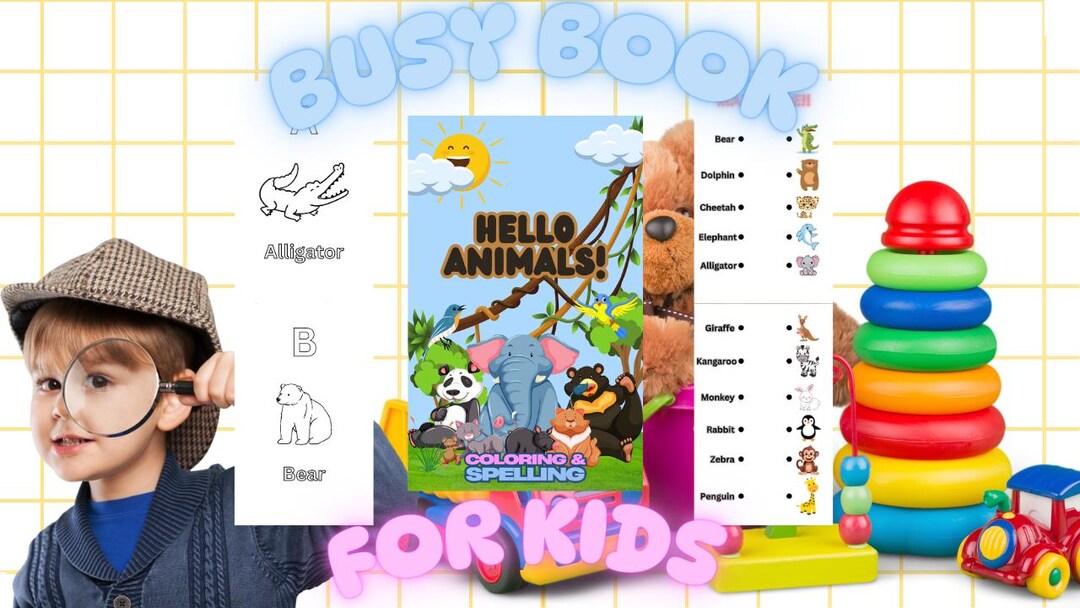 Kids Busy Book – Interactive Learning Activities for Toddlers and ...