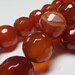 Agate Beads 12mm Rust Red Faceted Agate Round Beads 8 Pieces - Etsy