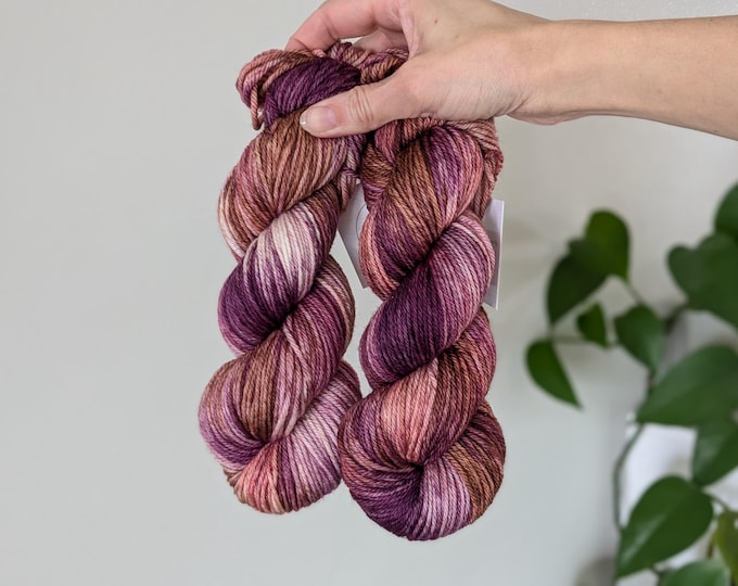 Hand Dyed Yarn - Fig | Variegated Yarn | Fingering Weight | Superwash ...