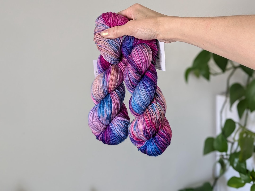Hand Dyed Sport Yarn "felicity" | Indie Sport Yarn for Knitting and ...