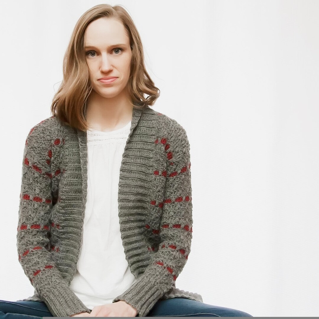 Fall Cardigan Chunky Sweater Crochet Cardigan Pattern Textured Crochet