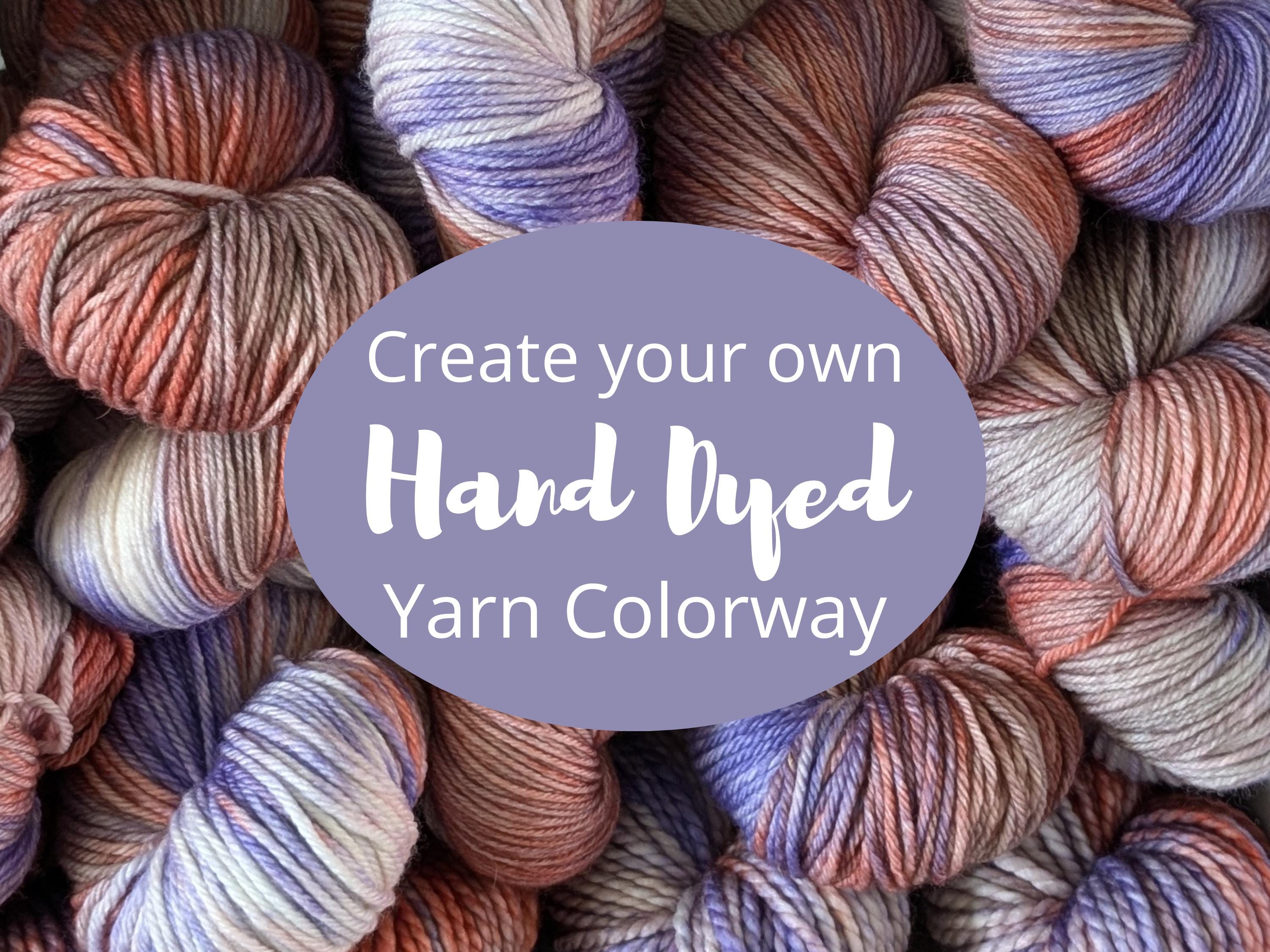 Custom Hand Dyed Yarn Colorway: Choose Your Base and Your Colors - Etsy