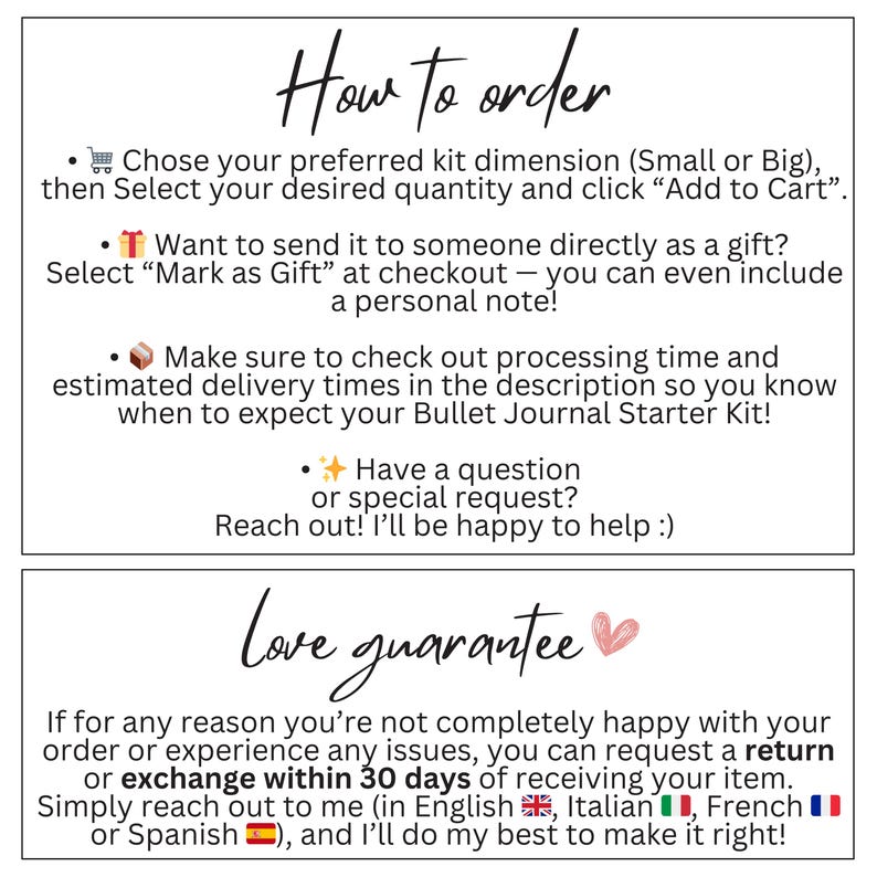 Bullet Journal Starter Kit, DIY Journal / Agenda / Diary, Create Your Own Planner, Start ...