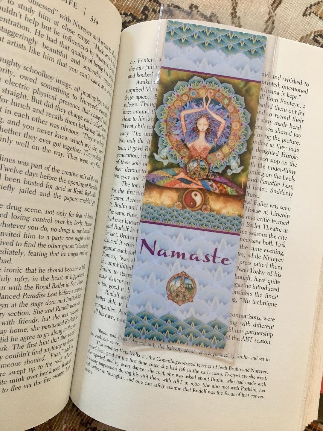 Namaste Bookmark - Featuring La Paloma - Etsy
