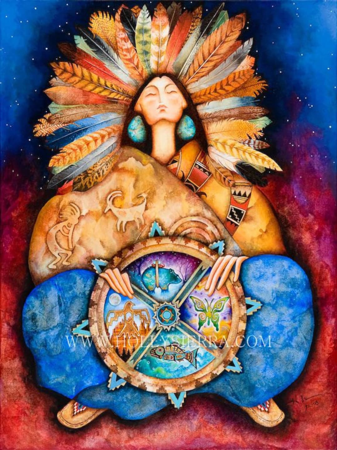 Nahimana - Native Goddess of the Medicine Wheel - Etsy