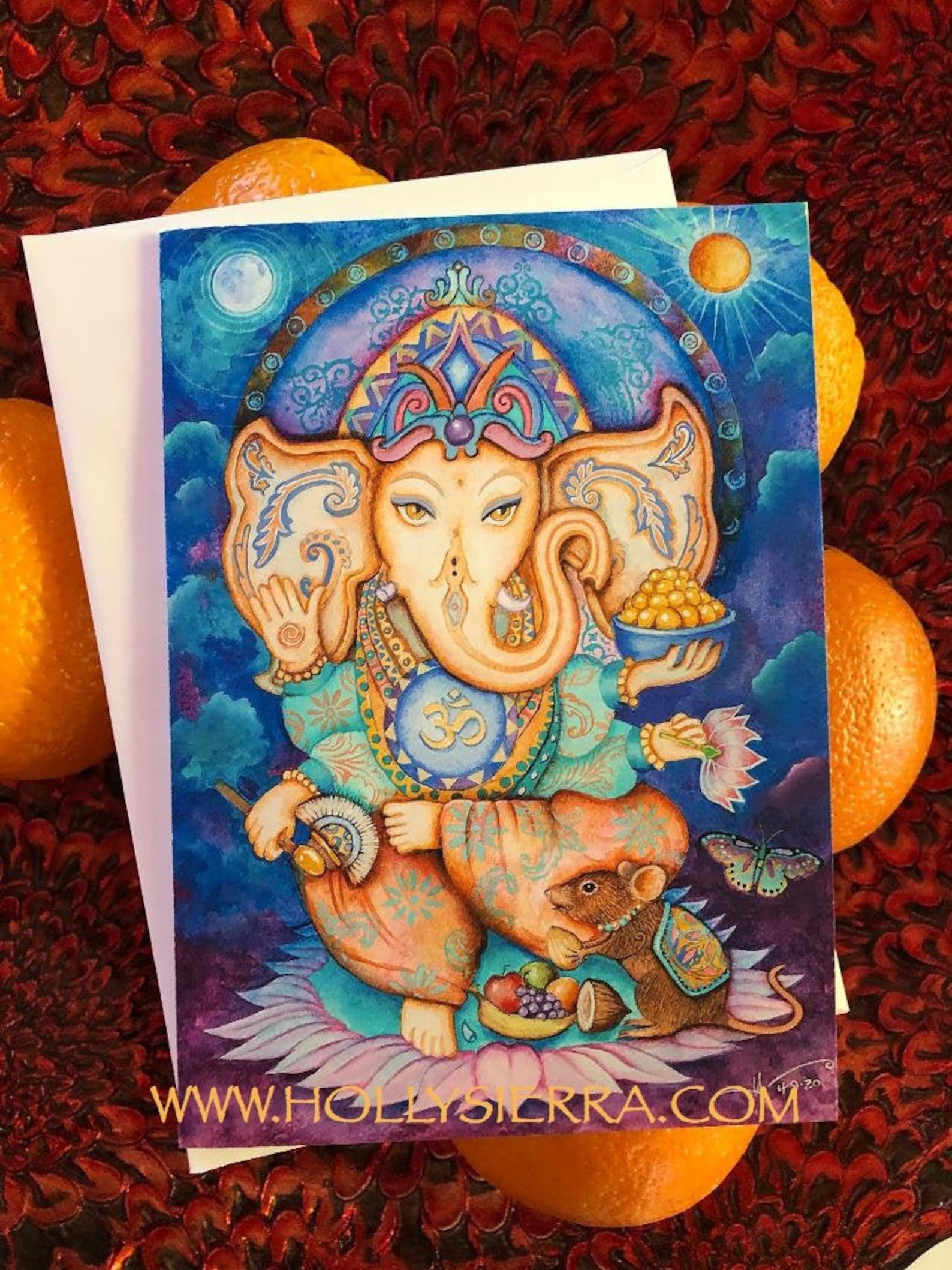 Ganesha A Fine Art Greeting Card - Etsy