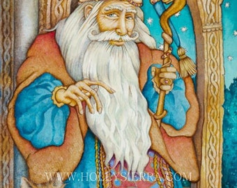 Ceramic Sculpture of Merlin the Wizard - Etsy