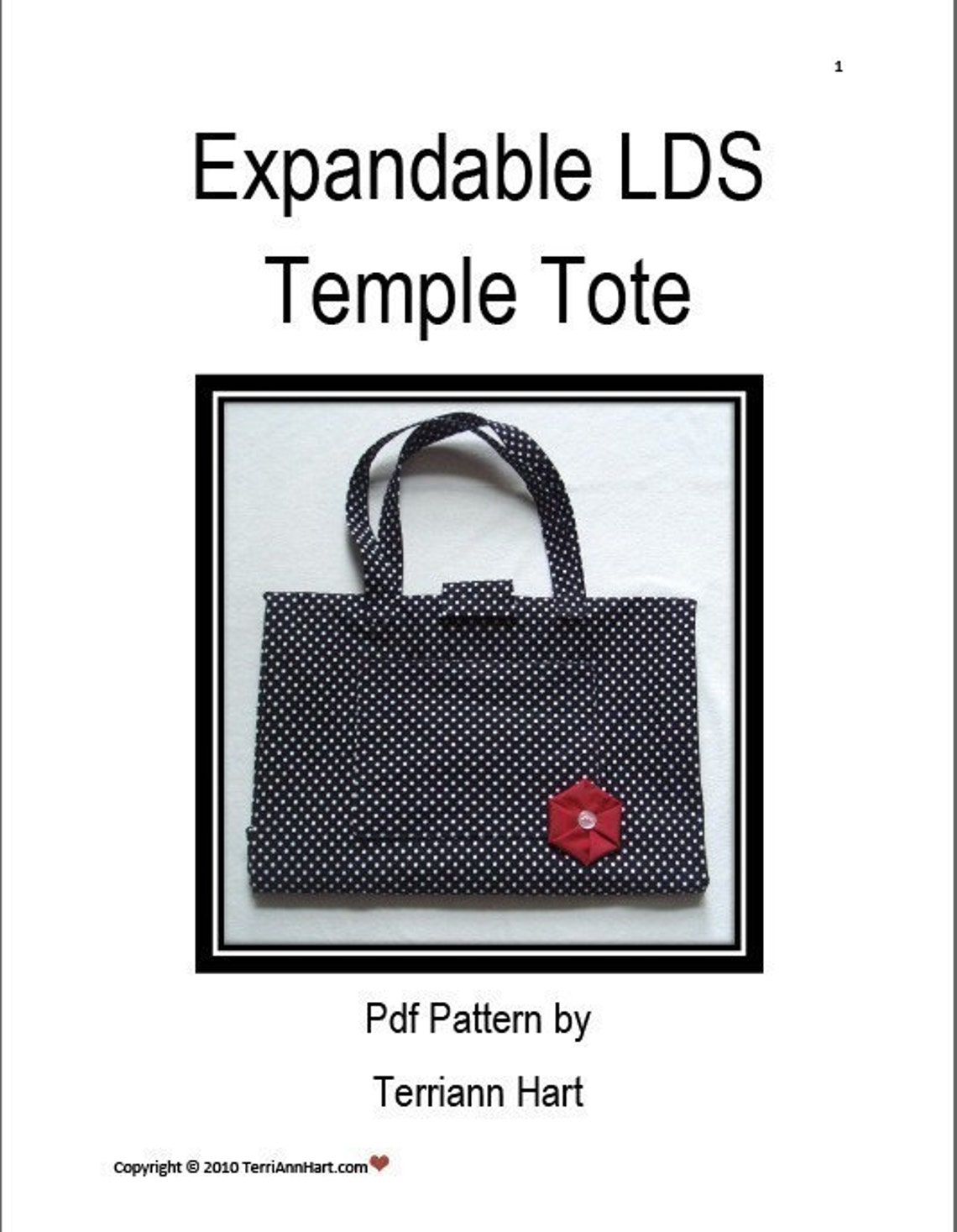 LDS Temple Bag PDF Pattern - Etsy