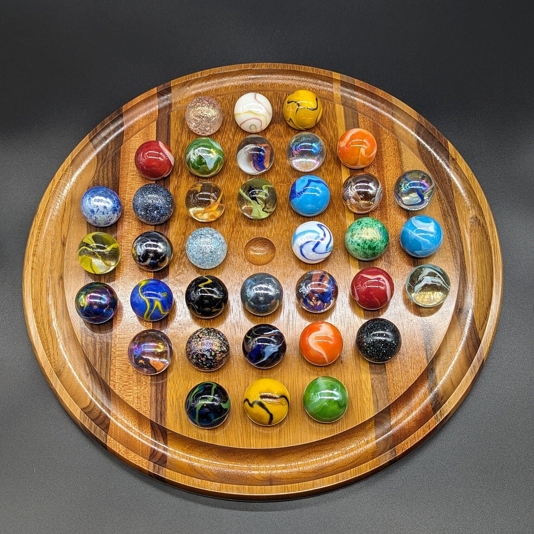 16" Colossal Marble Solitaire 36 Hole Version (european) - Etsy